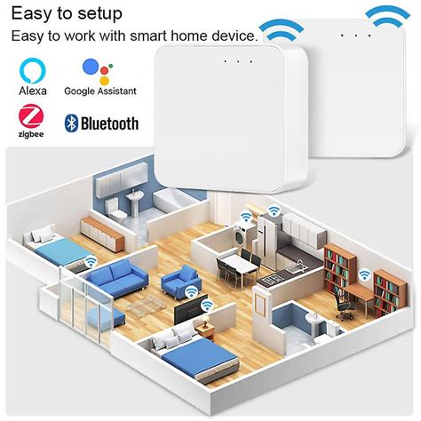 Tuya Smart Multi Mode Gateway Hub Bridge Zigbee Bluetooth Wifi Smart Life Fruugo Uk