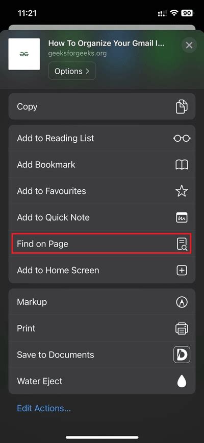 how to search for specific word on a webpage geeksforgeeks