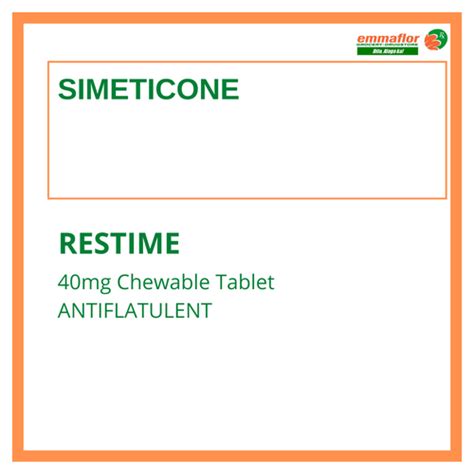 Restime 40mg Chewable Tablet Emmaflordrugstore Restime 40mg Chewable Tablet Emmaflordrugstore