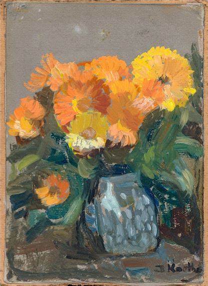 Irena Knothe Irena Knothe 1904 1986 Bouquet Of Yellow Flowers