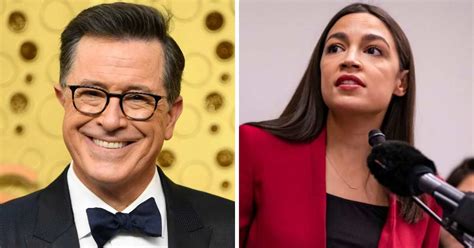 Stephen Colbert Resurrects Alter Ego For Dnc As He Shares Light Moment With Aoc Ahead Of Convention