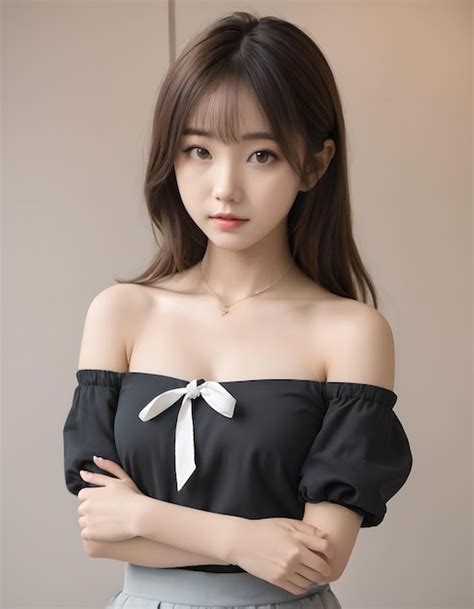 Premium Photo Portrait Of Beatifull Japanese Girl With Cute Dress