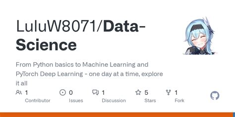 GitHub LuluW Data Science From Python Basics To Machine Learning And PyTorch Deep