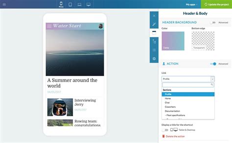 User Profile And Navbar Goodbarber