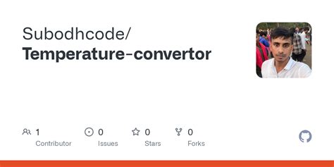 Github Subodhcodetemperature Convertor