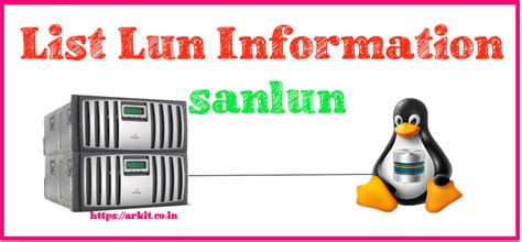 Sanlun Netapp Utility Gathering Information About Luns In Linux