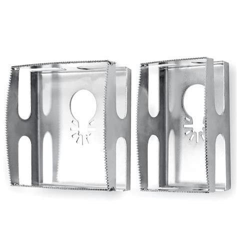 Stainless Steel Square Slot Cutter 2 Piece Drywall Oscillating Tool For