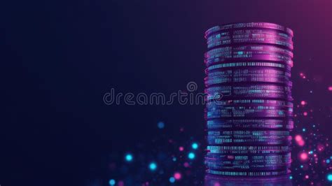 A Sleek Abstract Design Showcasing A Futuristic Binary Data Stream Reflecting Advanced Machine