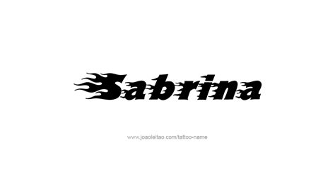 Sabrina Name Tattoo Designs