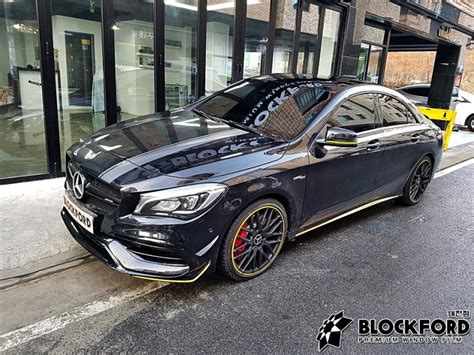 블락포디 대전점 Cla45 Amg 50주년 에디션 프리미엄 썬팅 블락포디 블랙크롬 시공 대전 유성구 자동차 윈도 틴팅