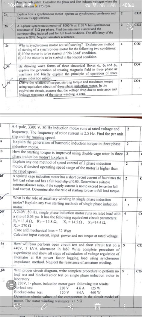 Than The Pole Pitch Calculate The Phase And Line Induced Voltages When T