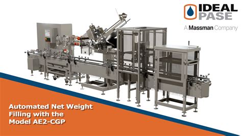 Automated Net Weight Filling With The Model Ae2 Cgp Ideal Pase