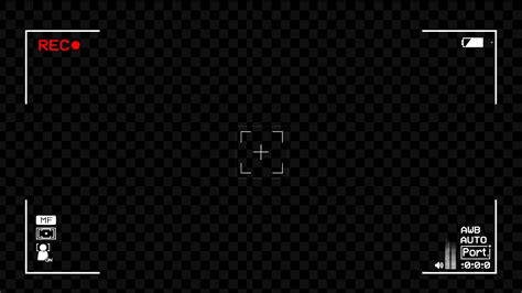 Camera Recording Mobile Fx Realistic Rec Overlay For Phone Editors