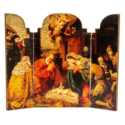 The Nativity Wooden Triptych Heavenly Ts Usa