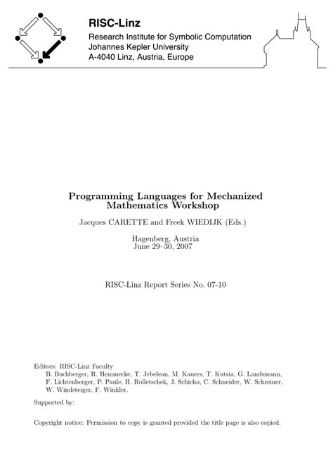 Pdf Pml A New Proof Assistant