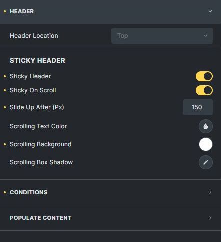 SOLVED Sticky Header Sticky On Scroll Slide Up Causes Overflow Bugs Bricks Community Forum