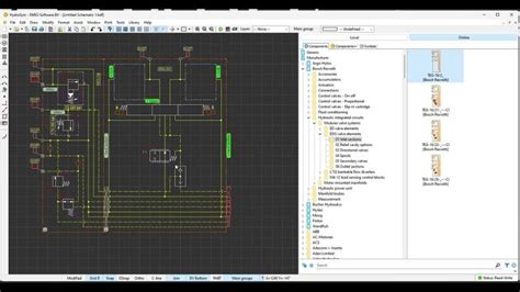 Bosch Rexroth Edg Sectional Valve Configuration In Hydrosym Paro