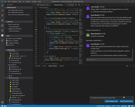 Critical Extension Host Crash · Issue 91 · Lostintangentspaces · Github