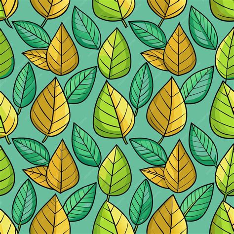 Leaf Seamles Pattern Vector Design Premium Ai Generated Vector