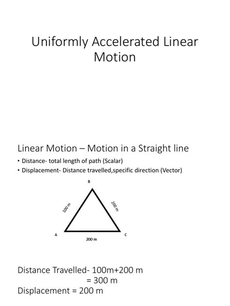 Uniformly Accelerated Linear Motion Pdf