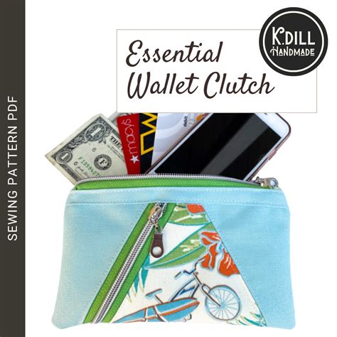 Essentials Wallet Clutch Pdf Pattern Kdill Handmade