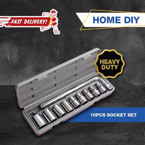 10pcs 1 2 L Type Spanner Box Socket And Spanner Wrench Tools Set