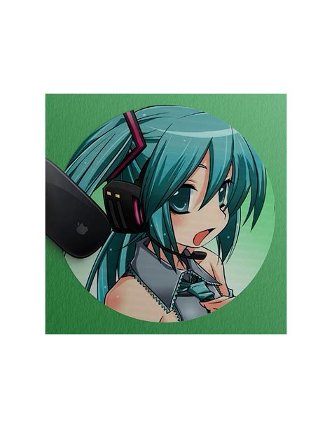 Mouse Pad Hatsune Miku Redondo