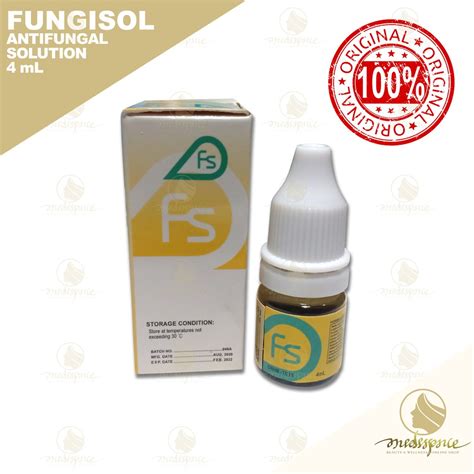 Fungisol 4ml Antifungal Solution 100 Original And Authentic Shopee