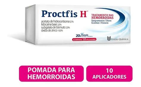 Proctfis H Pomada Com 20g 10 Aplicadores União Química Parcelamento Sem Juros