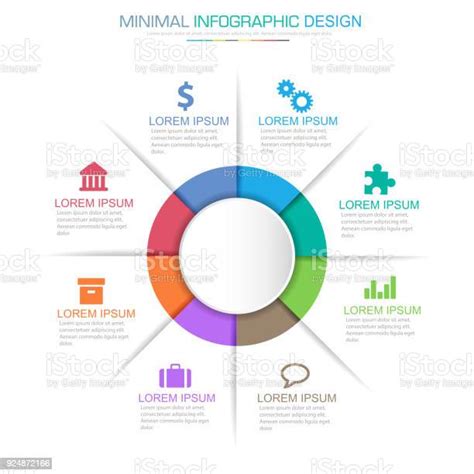 Infographic 요소 전체에서 비즈니스 아이콘 컬러 백그라운드 프로세스 또는 단계 및 옵션 워크플로 다이어그램 디자인 요소