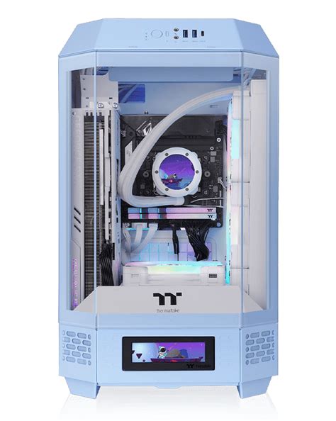 The Tower 250 Hydrangea Blue Mini Tower Chassis