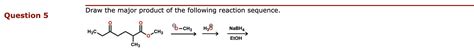 Solved Draw the major product of the following reaction | Chegg.com