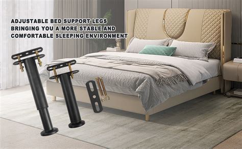 Bed Support Legs Metal Adjustable Legs For Bed Heavy Duty