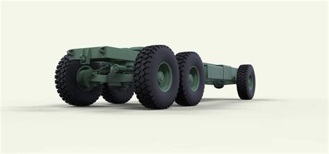Chassis 6x6 3d Model By Techitemsrock