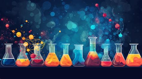 Chemical Science Banner Premium Ai Generated Image