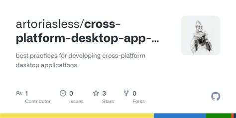 Github Artoriasless Cross Platform Desktop App Solution Best