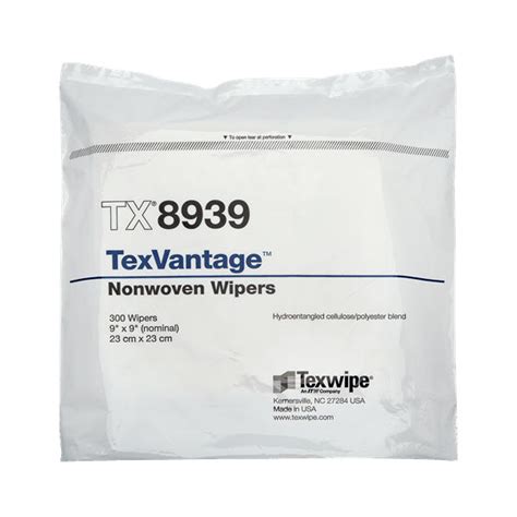 Texwipe Texvantage Nonwoven Wiper Cellulosepolyester Blend 9 X 9 6