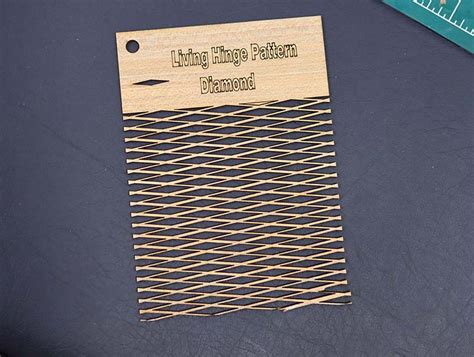 Laser Cut Pattern Diamond Living Hinge Template Mdf 3mm Vector File Vectors File
