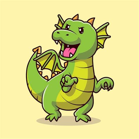 How To Draw A Cute Cartoon Dragon