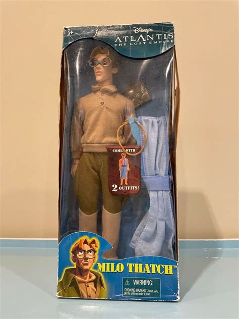 Atlantis The Lost Empire Milo Thatch Doll Nrfb Two Outfits Great