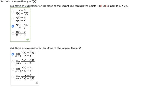 solved a curve has equation y f x a write an expression