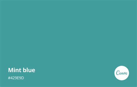 Mint Blue Meaning Combinations And Hex Code Canva Colors Mint Blue Color Palette Design