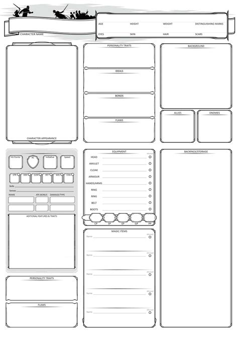 Class Character Sheets Album On Imgur