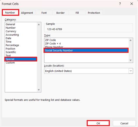 how to get social security number format in excel myexcelonline