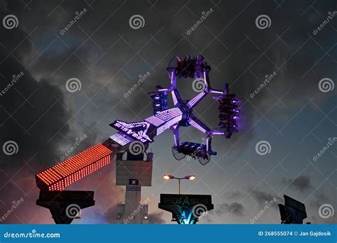 The Frisbee Ride On A Municipal Fair In Schlieren Switzerland