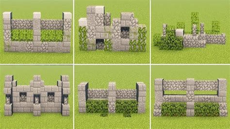 How To Make A Stone Fence In Minecraft