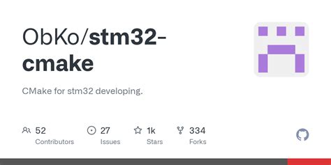 Github Obkostm32 Cmake Cmake For Stm32 Developing