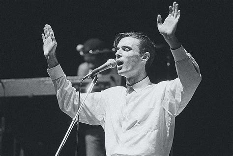Talking Heads Singer David Byrne Performing Live During The 1980s