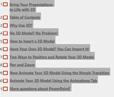 How To Create A Hyperlinked Table Of Contents In PowerPoint Vegaslide