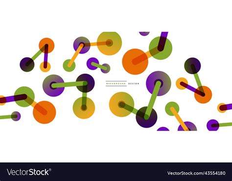 Line Points Connections Geometric Abstract Vector Image